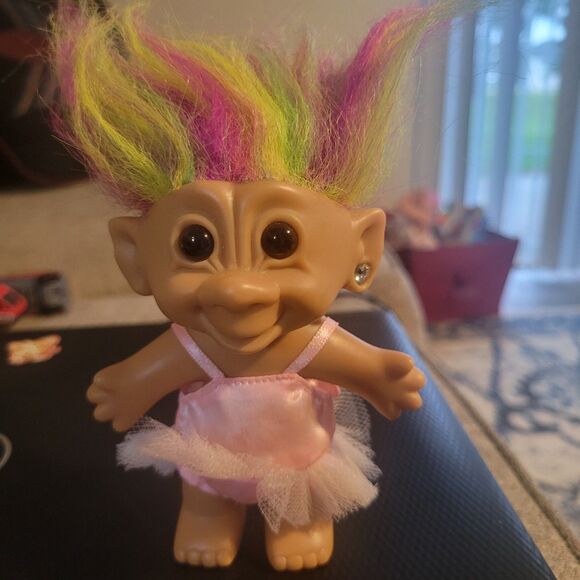 Bright of America | Toys | Vintage Troll Rainbow Doll With Jewel Ear ...